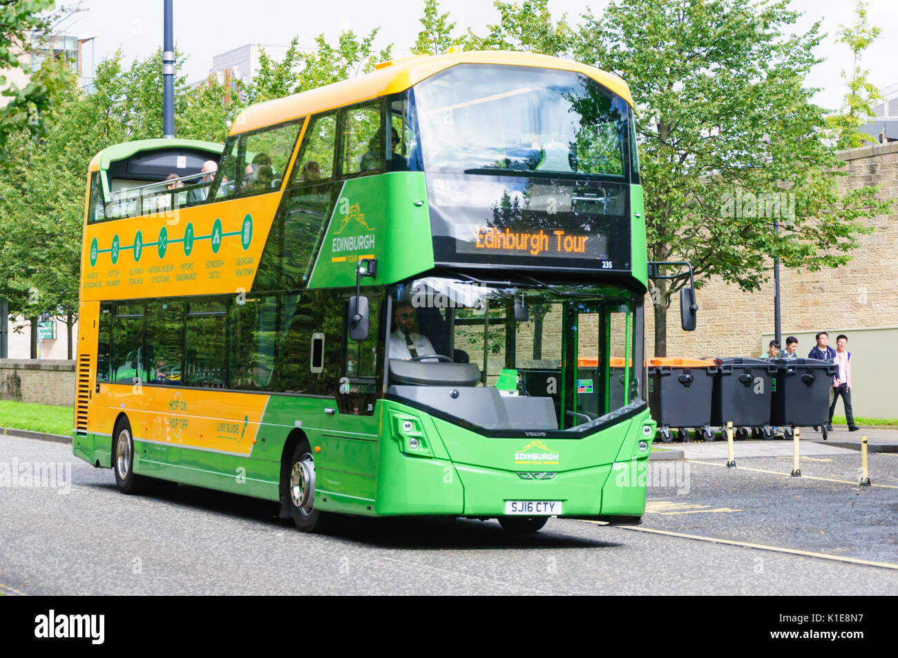 Edinburgh, Scotland, UK. 26th August, 2017. Colourful double decker ...