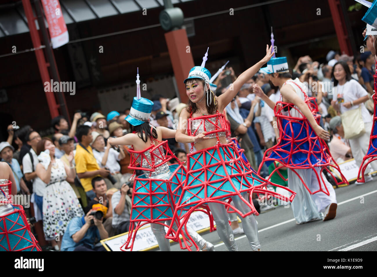 Tokyo, Japan. 26th August, 2017. The 36th Asakusa Samba festival on the ...