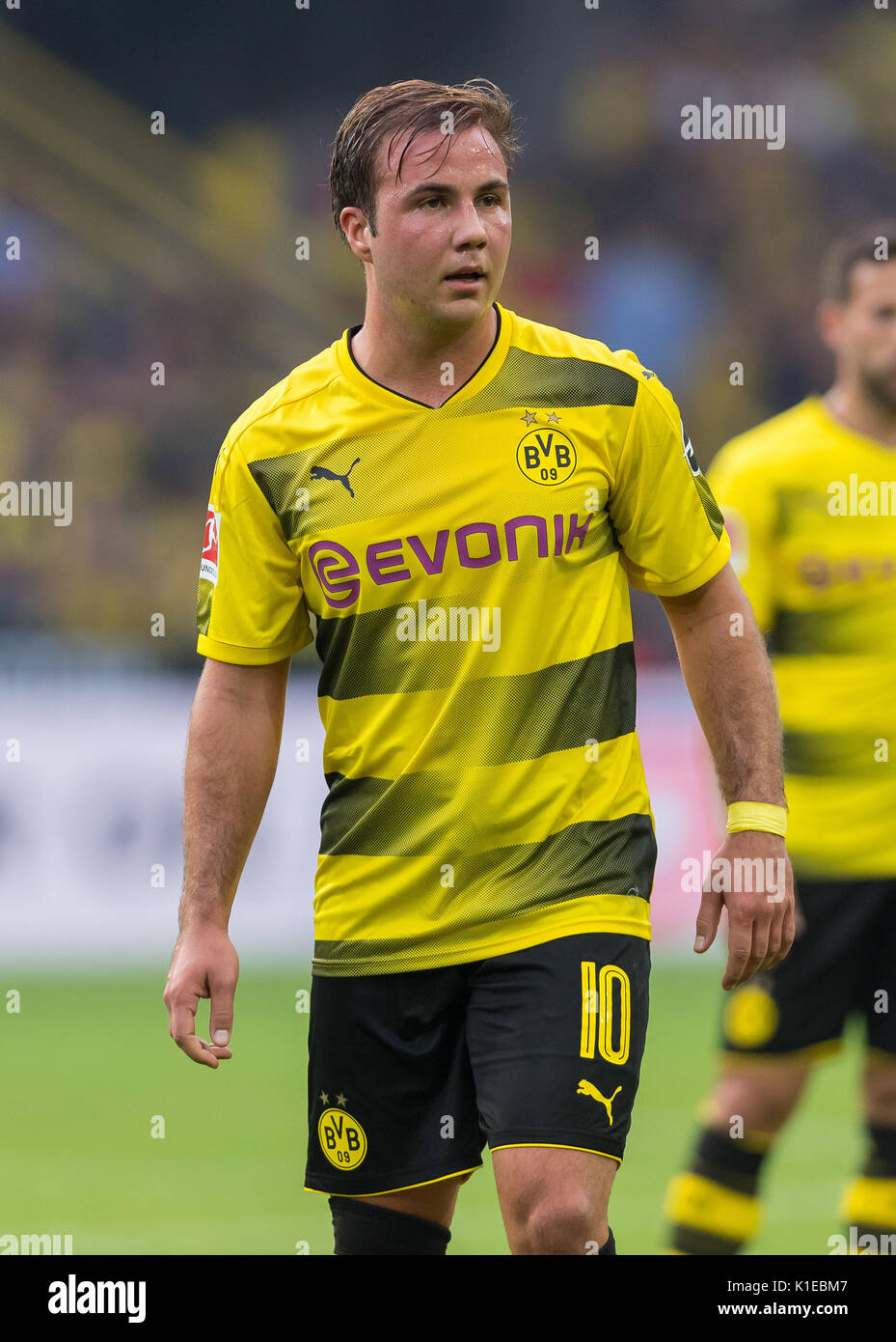 Dortmund, Germany. 26th Aug, 2017. Dortmund's Mario Gotze standing on ...