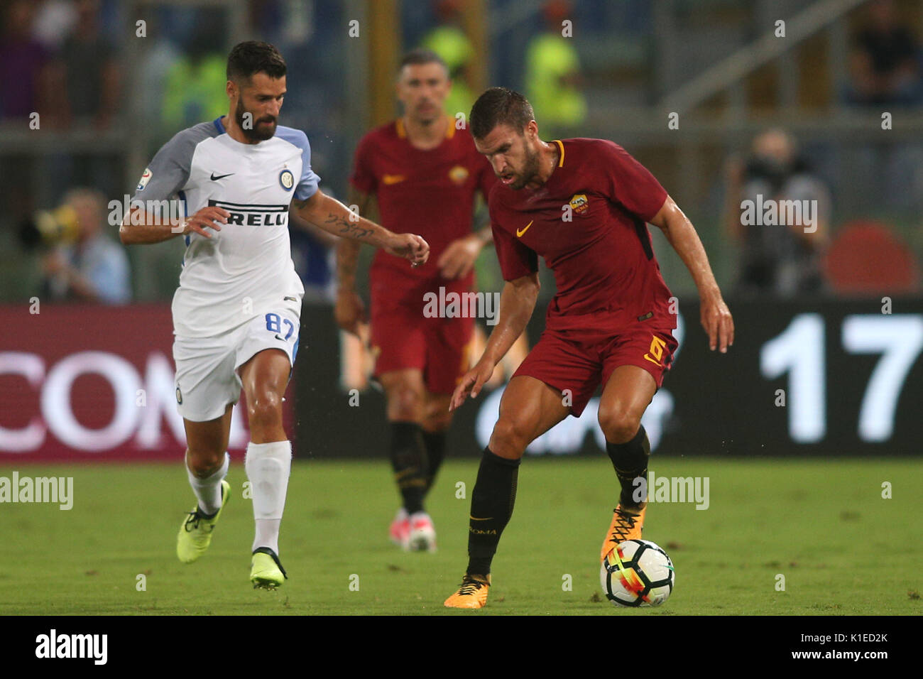 Stadio Olimpico, Rome, Italy. 26th Aug, 2017. Serie A football. As Roma ...