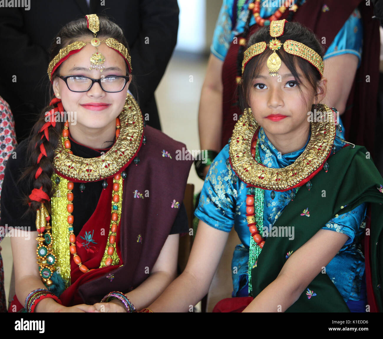 London, UK. 27th Aug, 2017. The Nepali Mela parade with the traditional ...