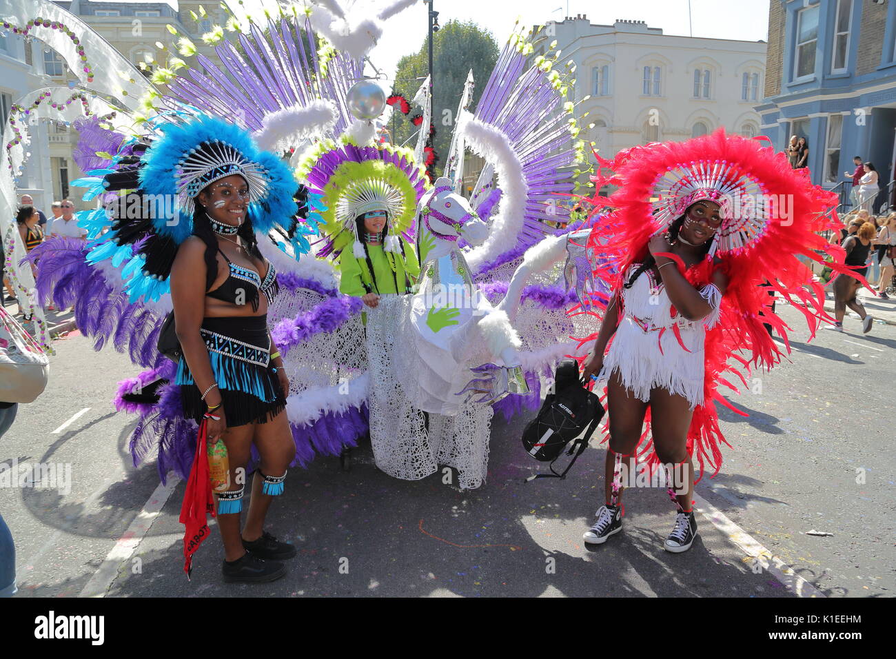 Thousands of revellers and spectators enjoy this year's Notting Hill ...