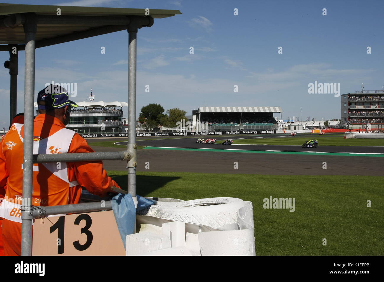 Silverstone, UK. 27th Aug, 2017. Action at the Luffield corner during ...