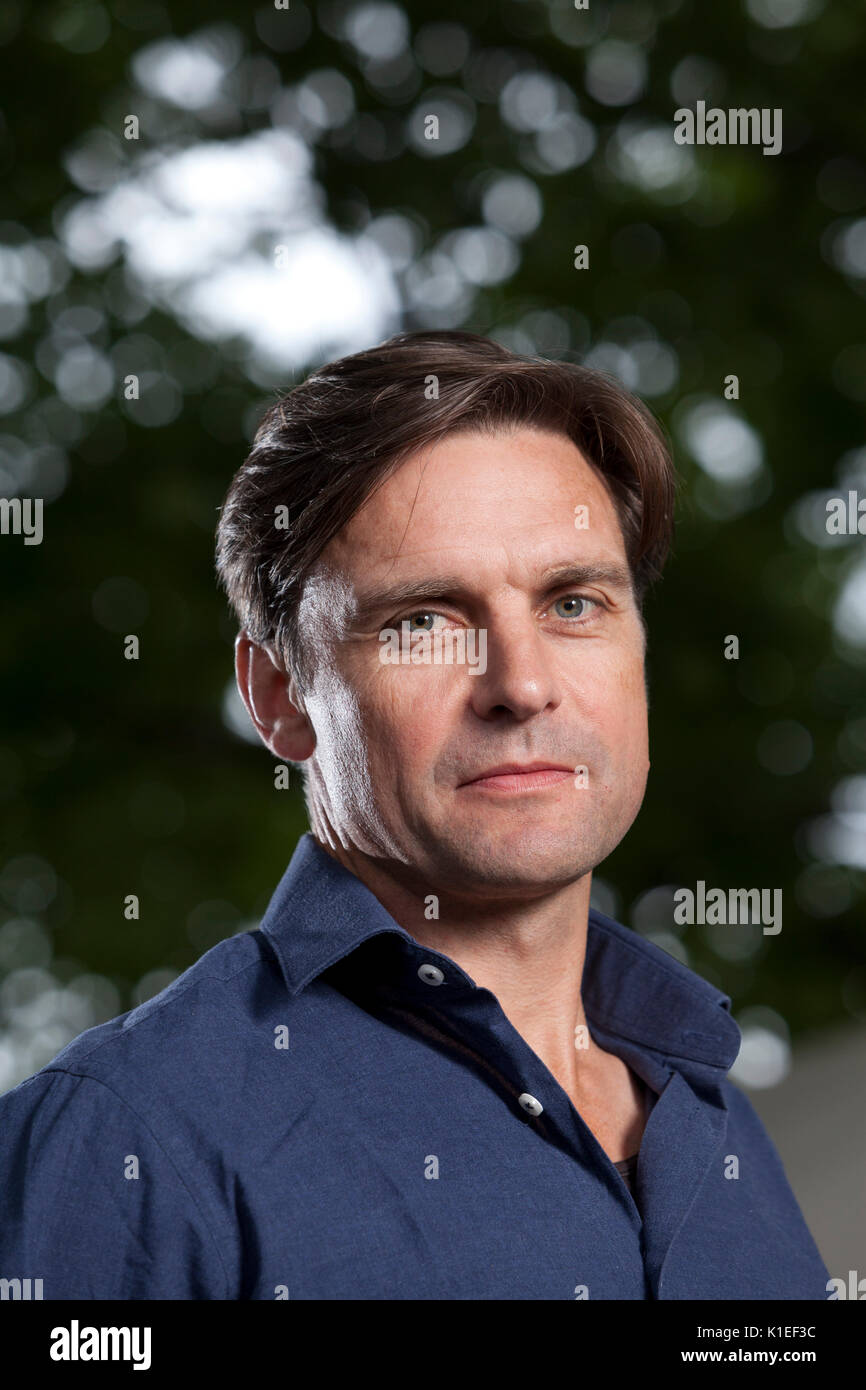 Edinburgh, UK. 27th August 2017. Richard Beard, the English novelist ...