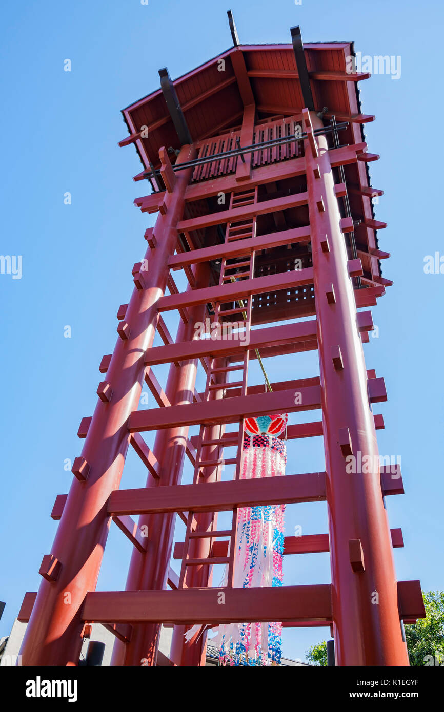 Los Angeles, USA. 27th August, 2017. Old tower of Little Tokyo at Los ...