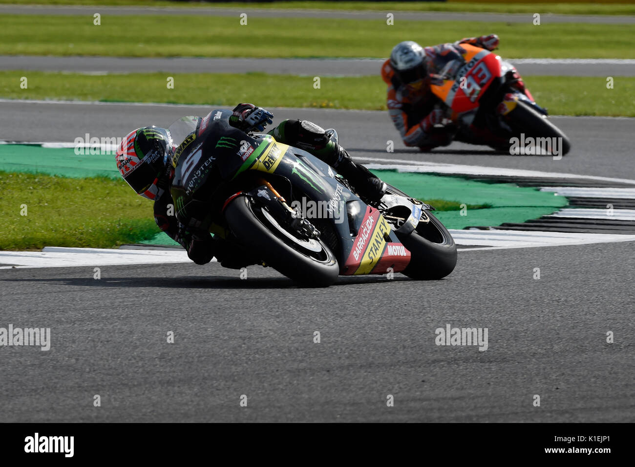 Johann Zarco (Monster Yamaha Tech 3) during free practice for Britsh ...