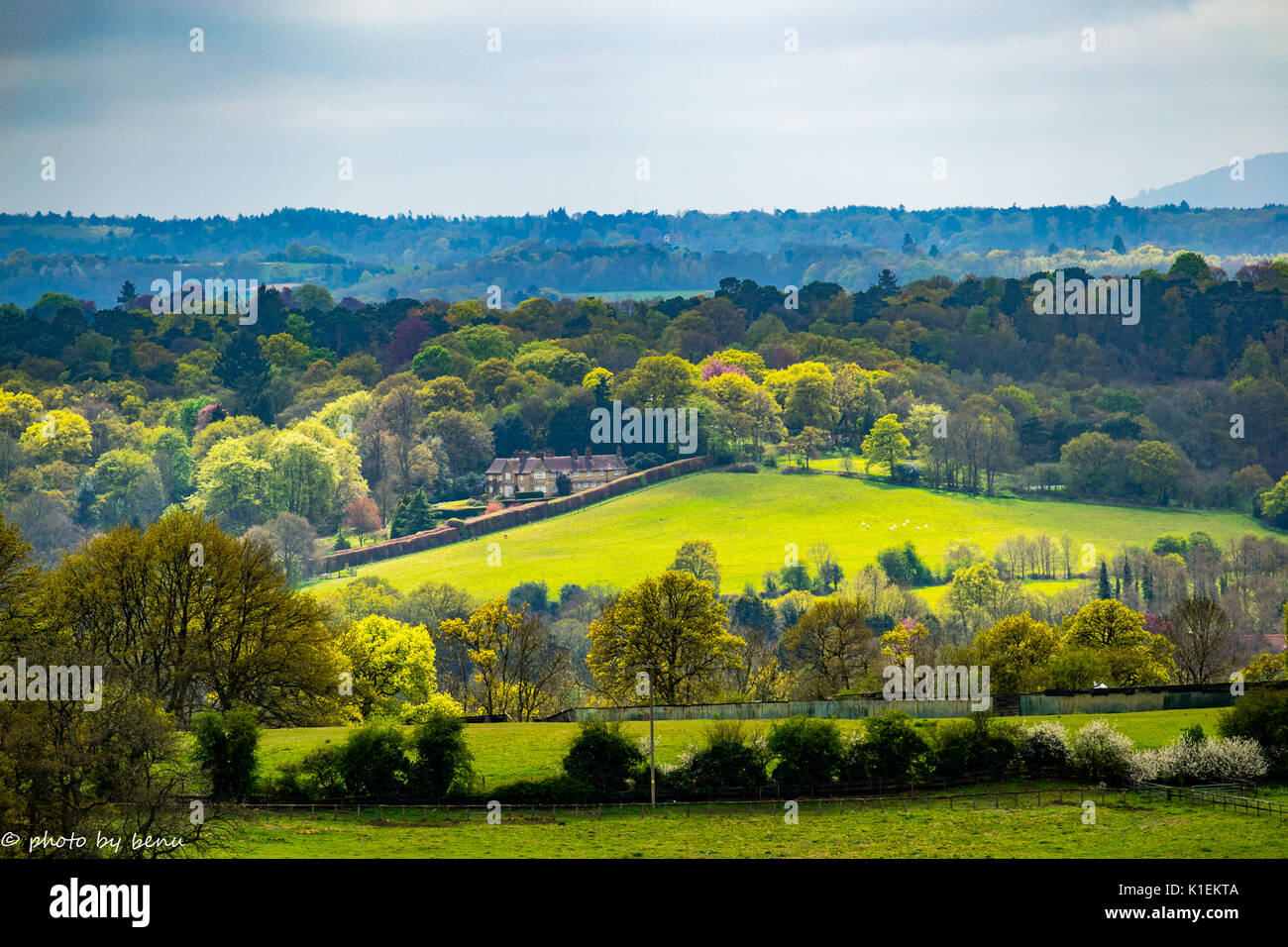 Beautiful view of Newlands Corner in Surrey England Stock Photo - Alamy