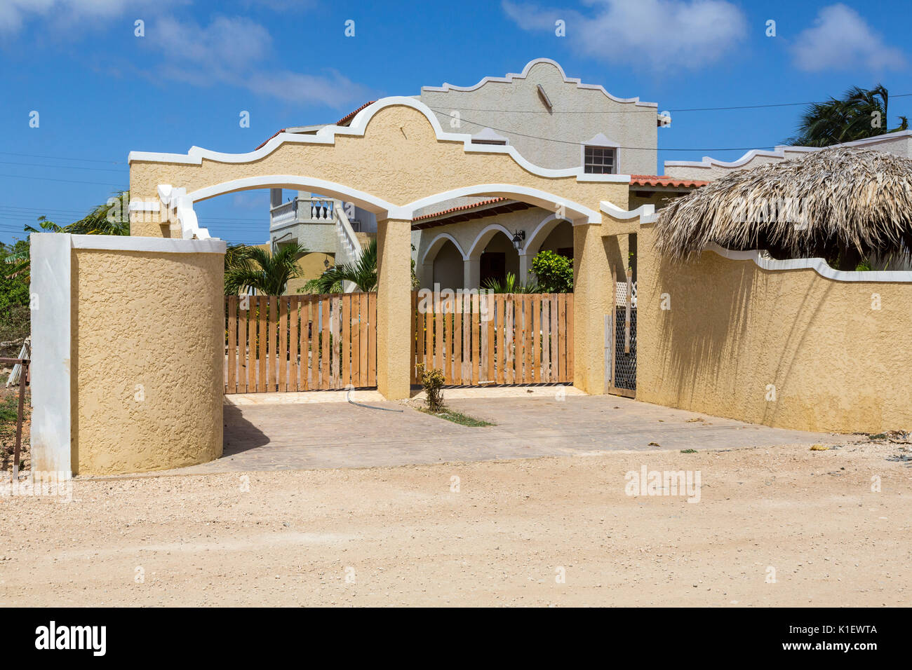 Kralendijk, Bonaire, Leeward Antilles. Middle-class Residence Stock ...