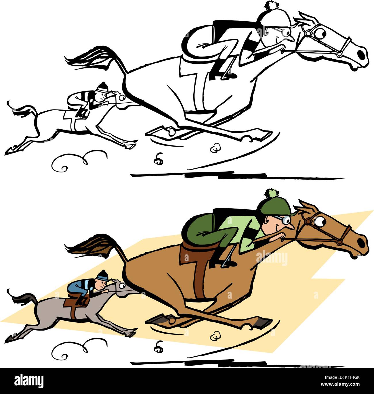 Horse racing hat Stock Vector Images - Alamy