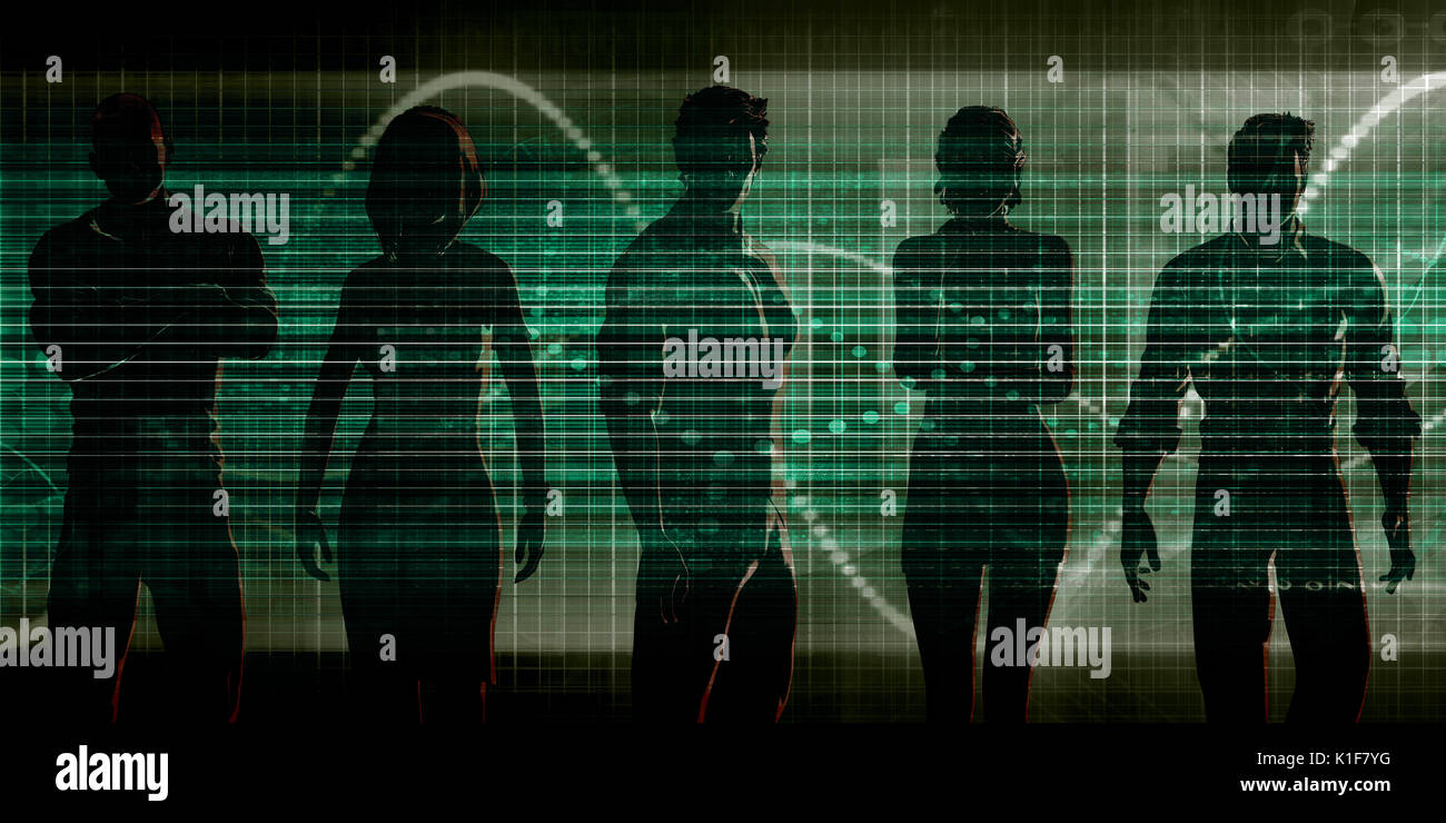 Technology People Pairing as a Business IT Concept Stock Photo - Alamy