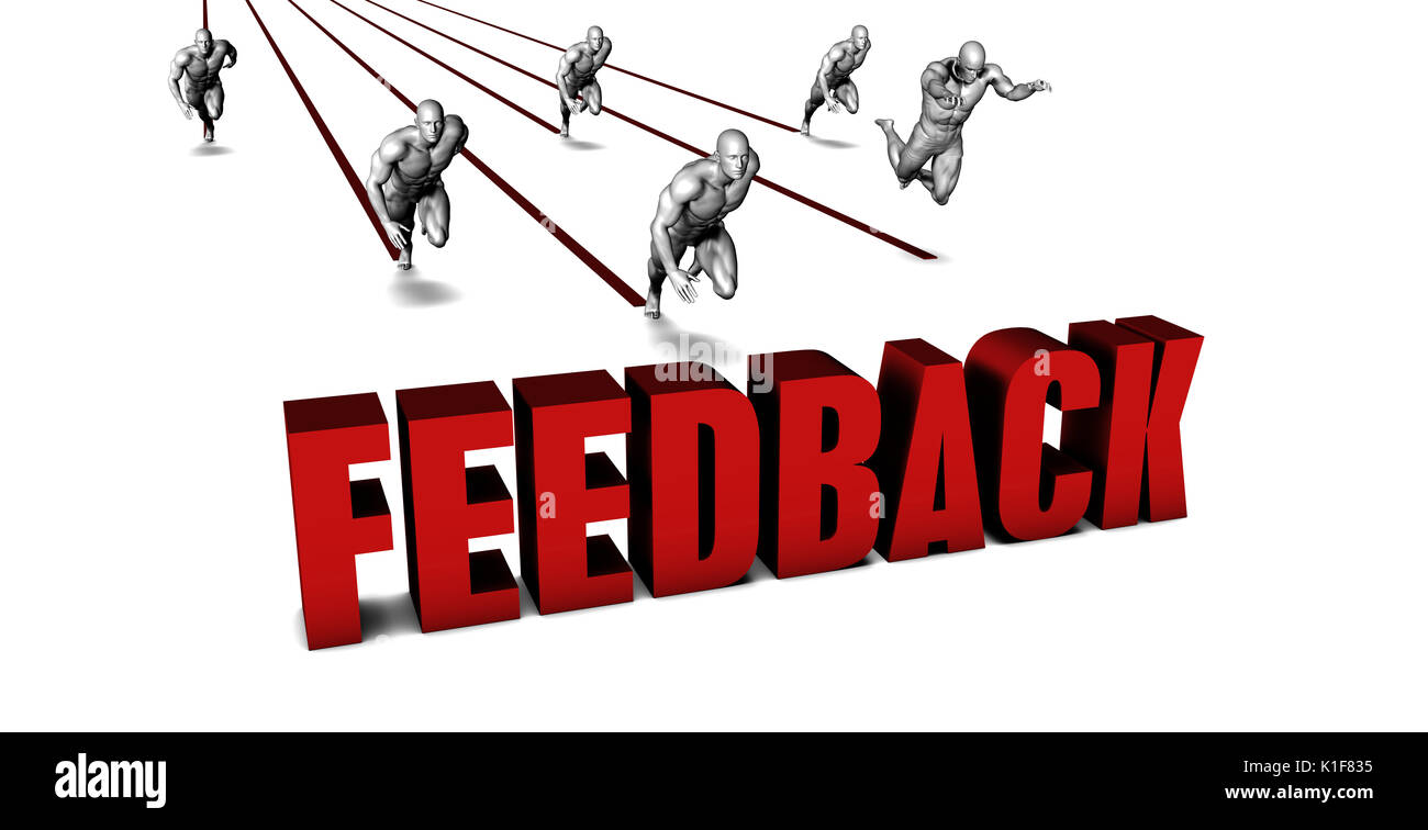 Better Feedback with a Business Team Racing Concept Stock Photo - Alamy
