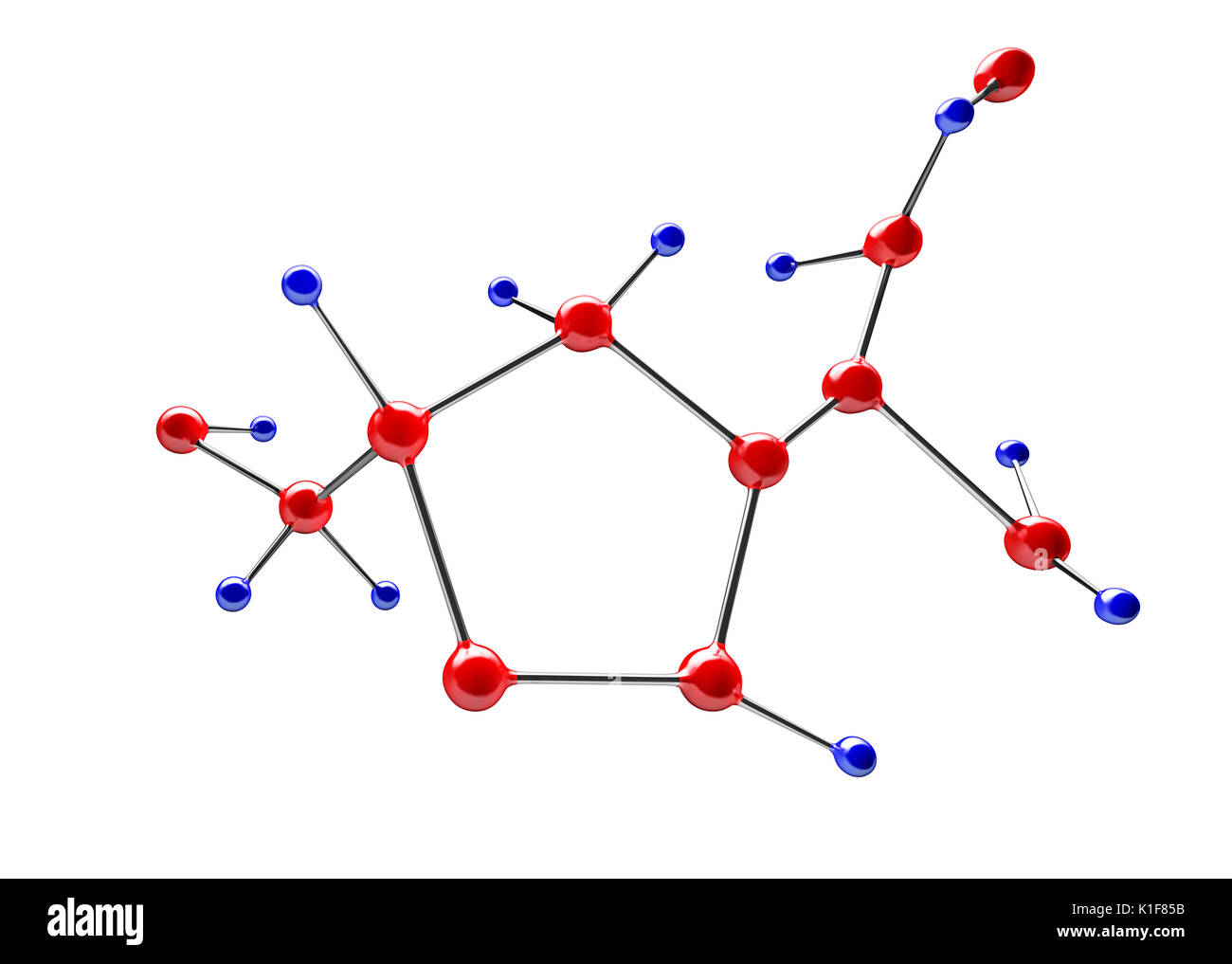 Molecule Atom isolated on white background Stock Photo - Alamy