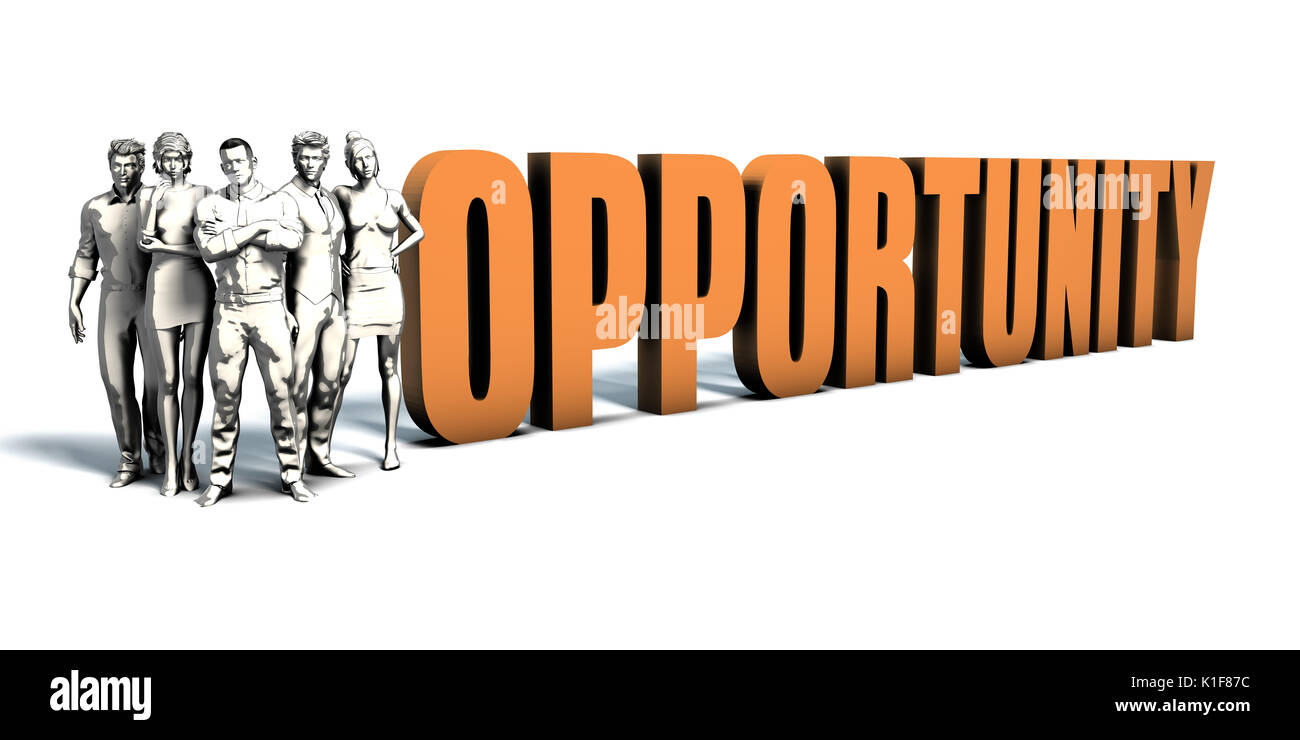 Business People Team Focusing on Improving Opportunity as a Concept ...