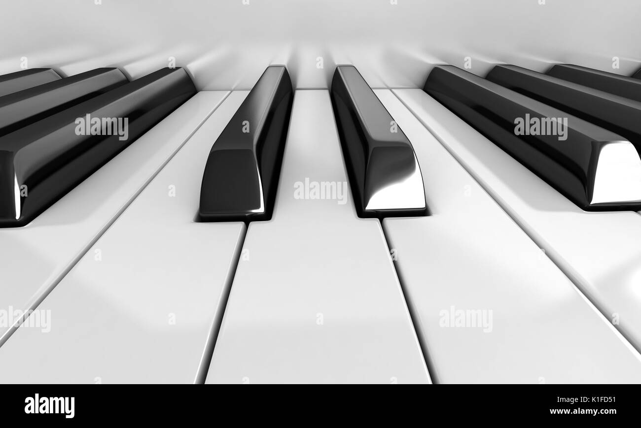 3d render of piano keys Stock Photo - Alamy
