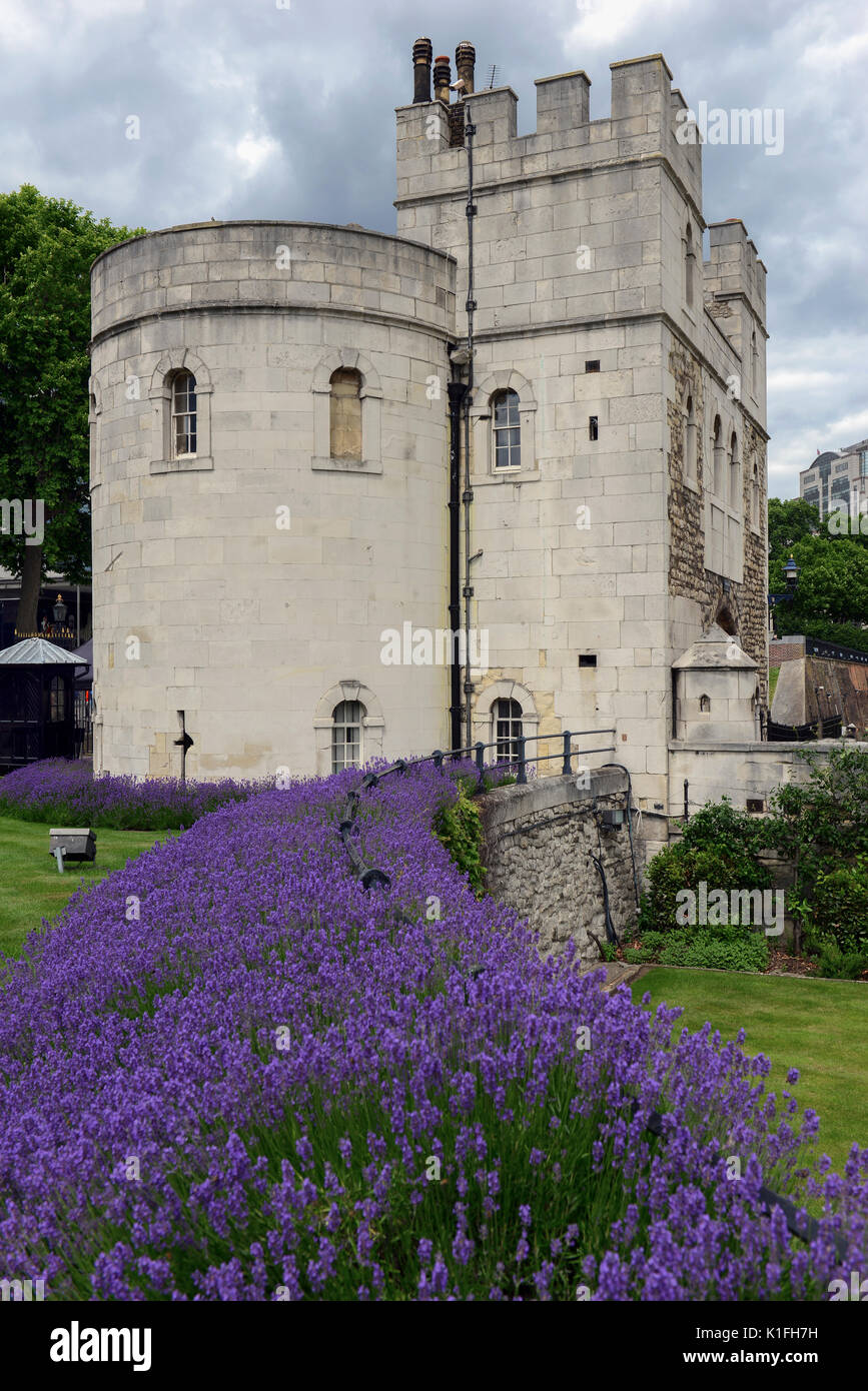 Byward Tower in London England near the Tower of London Complex close ...