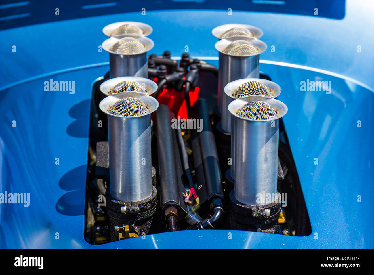 Fuel Injection Pipes On Automobile Stock Photo - Alamy
