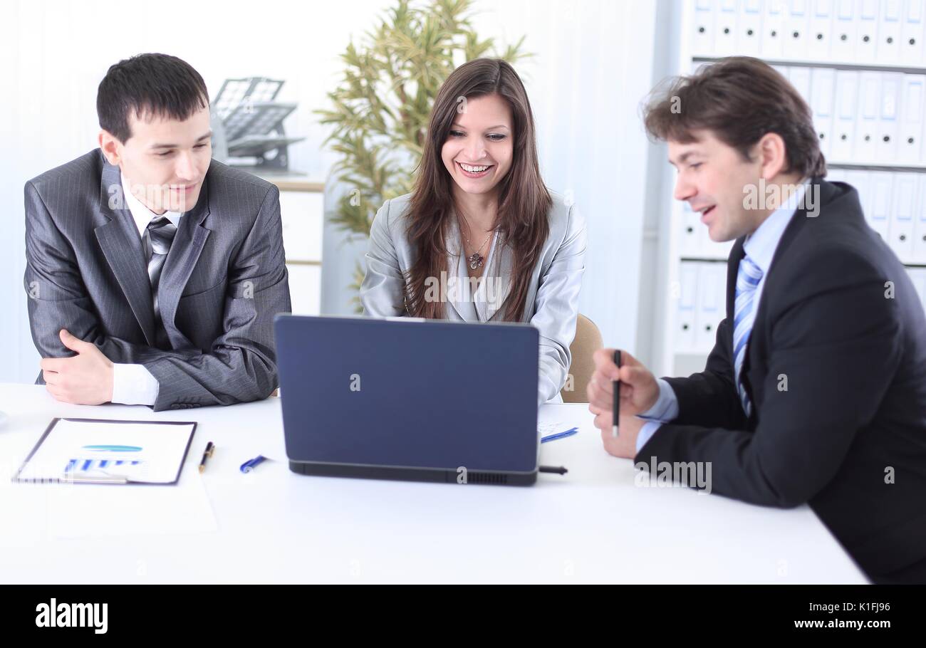 business team discusses work plan Stock Photo - Alamy