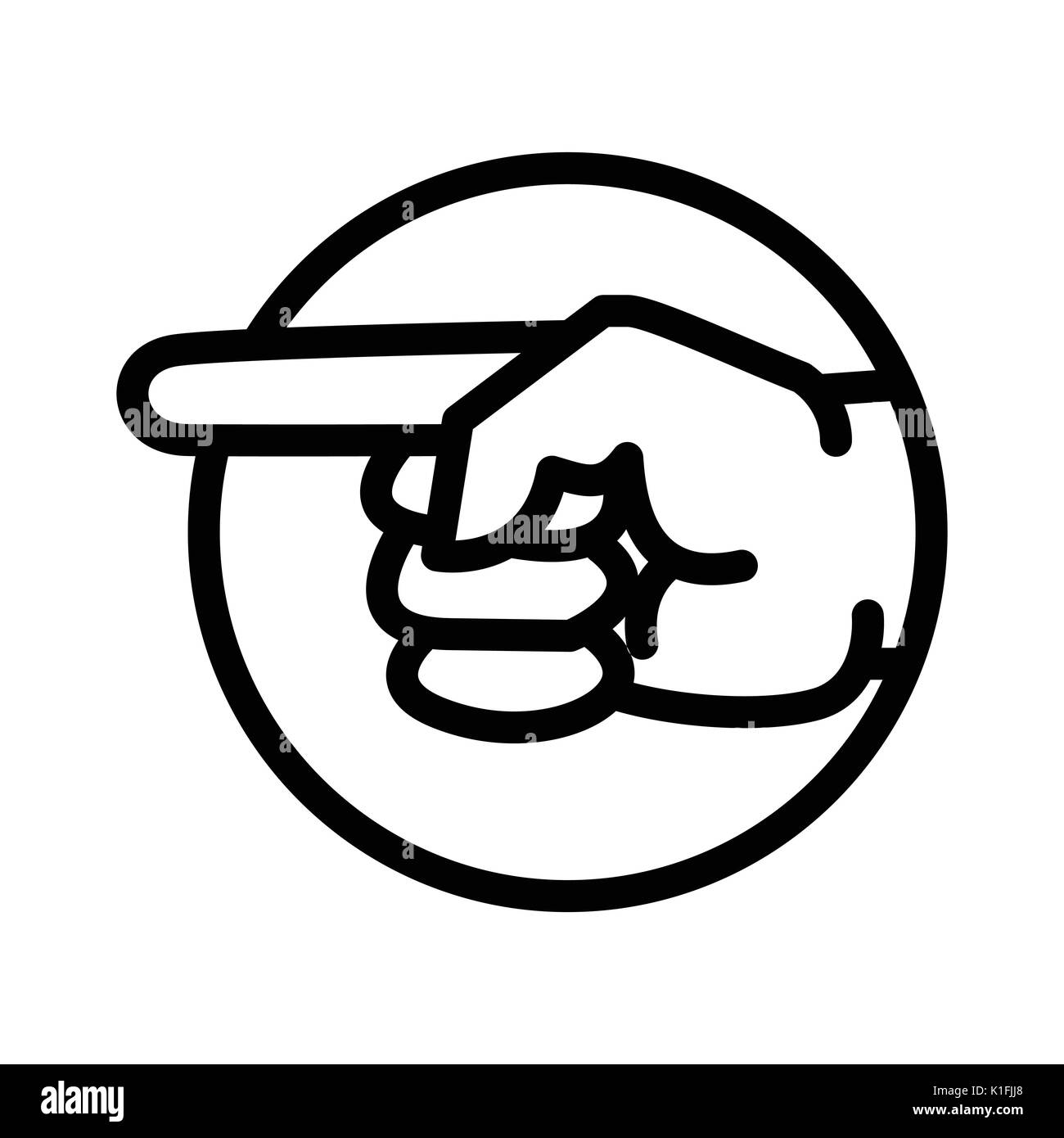 Hand With Pointing Finger Symbol