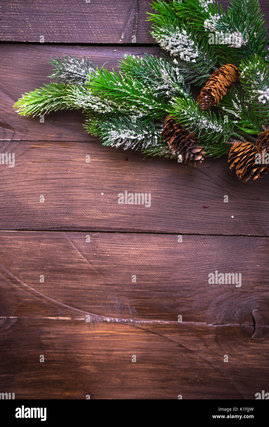 Christmas festive flatlay with gift boxes and decorations Stock Photo ...