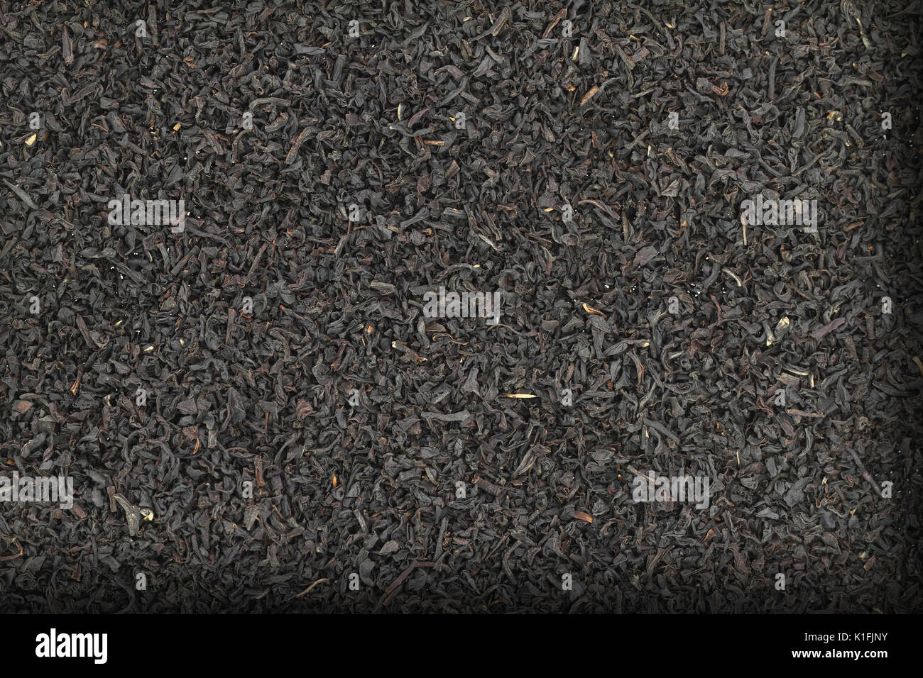 Close up of dried black tea Stock Photo - Alamy