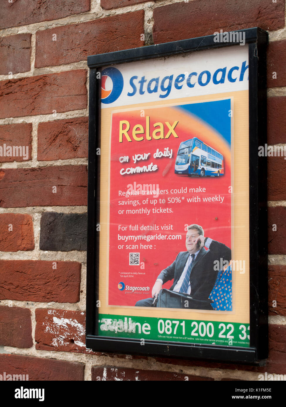 Stagecoach Group plc poster advertising bus and coach services, company ...