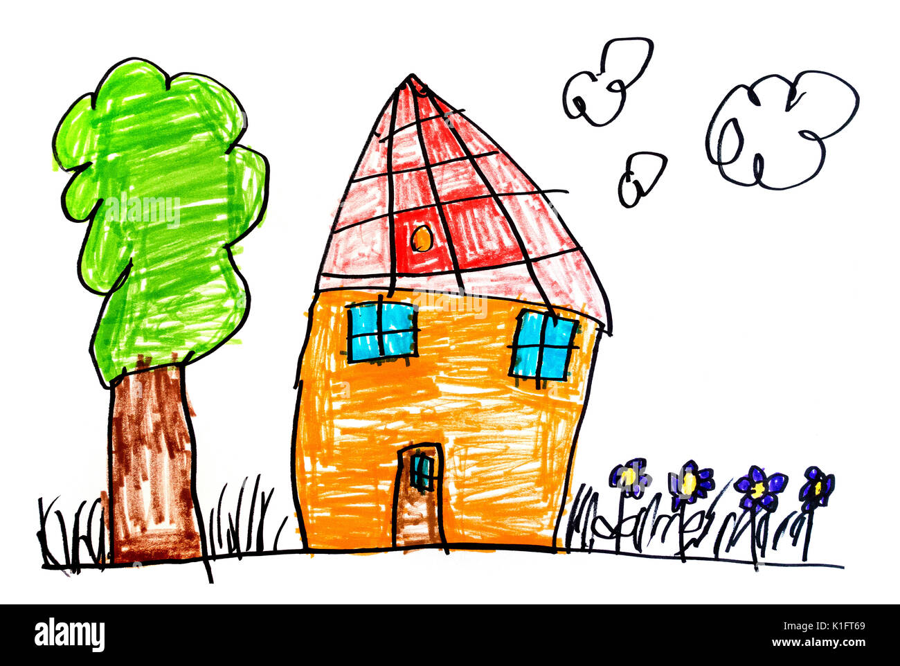 Child's drawing hi-res stock photography and images - Alamy