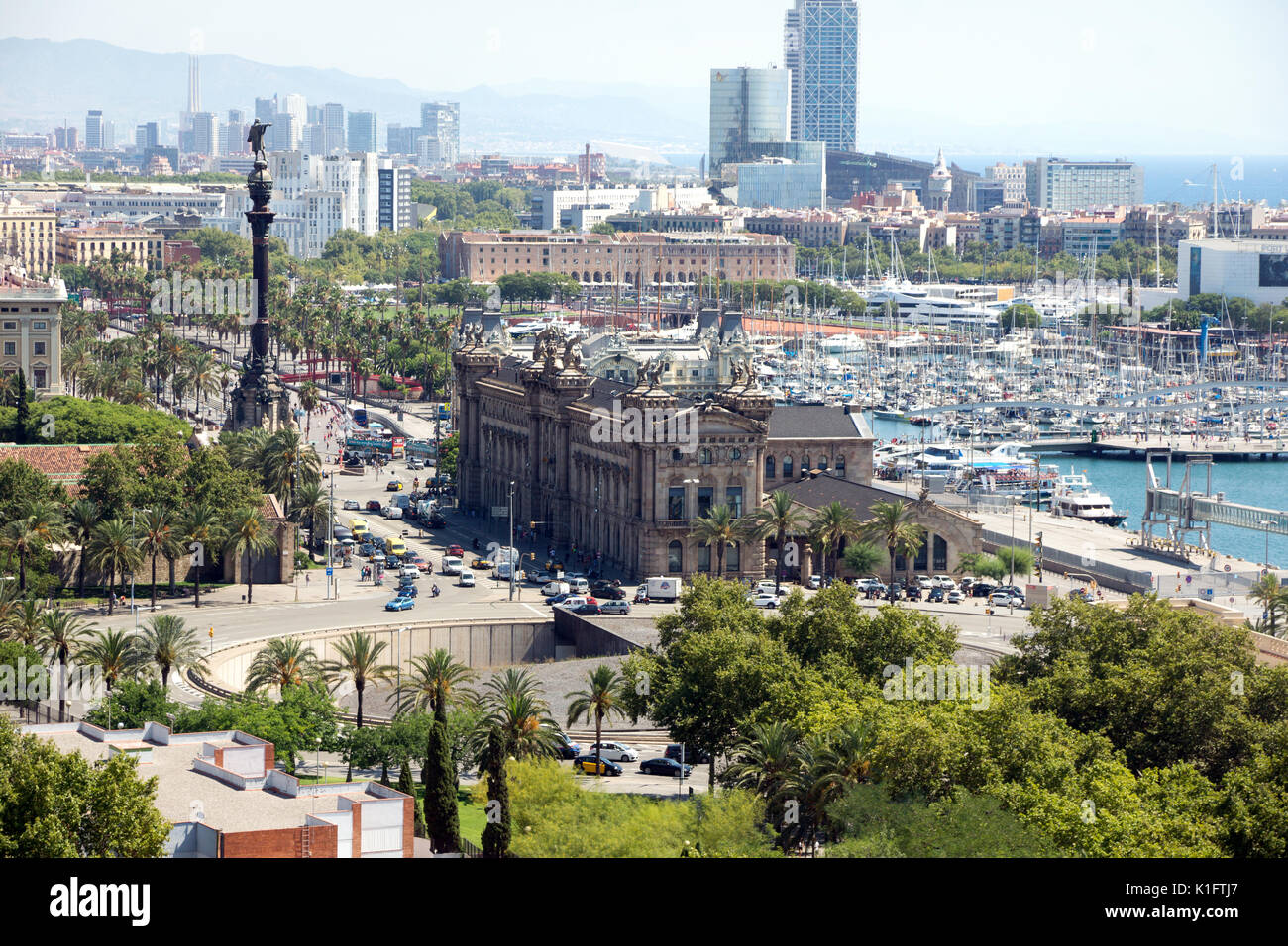The customs building at the port of barcelona hi-res stock photography ...