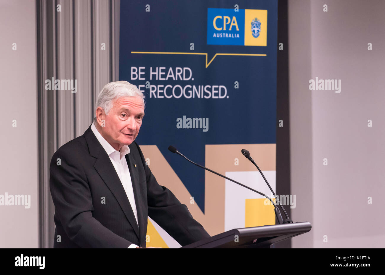 The Hon Nick Greiner AC speaking to the CPA Risk Discussion Group in ...