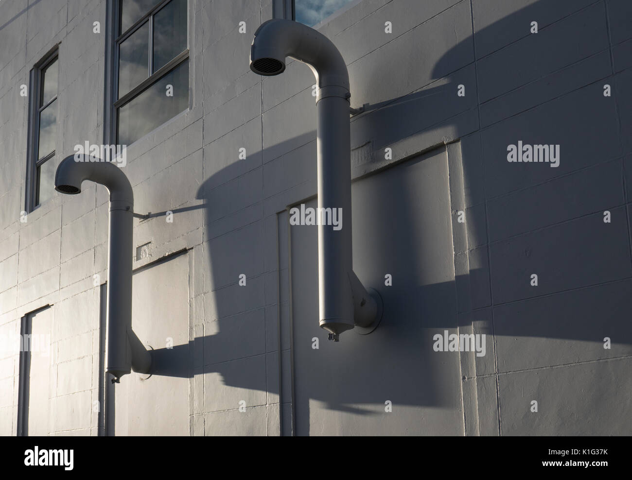 Pipes on side of building High Resolution Stock Photography and Images ...