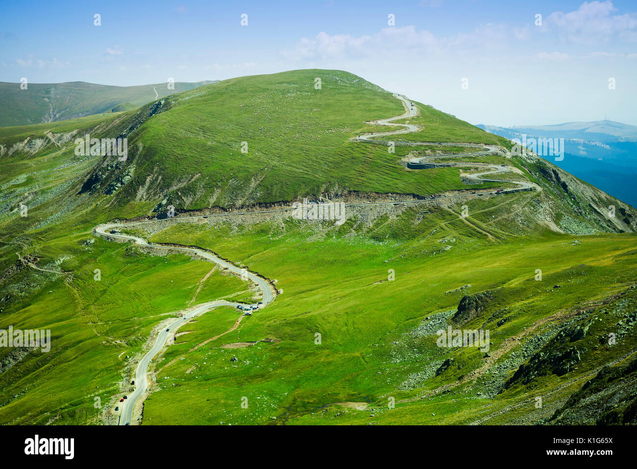 Transalpina mountain highway in Romania Stock Photo - Alamy