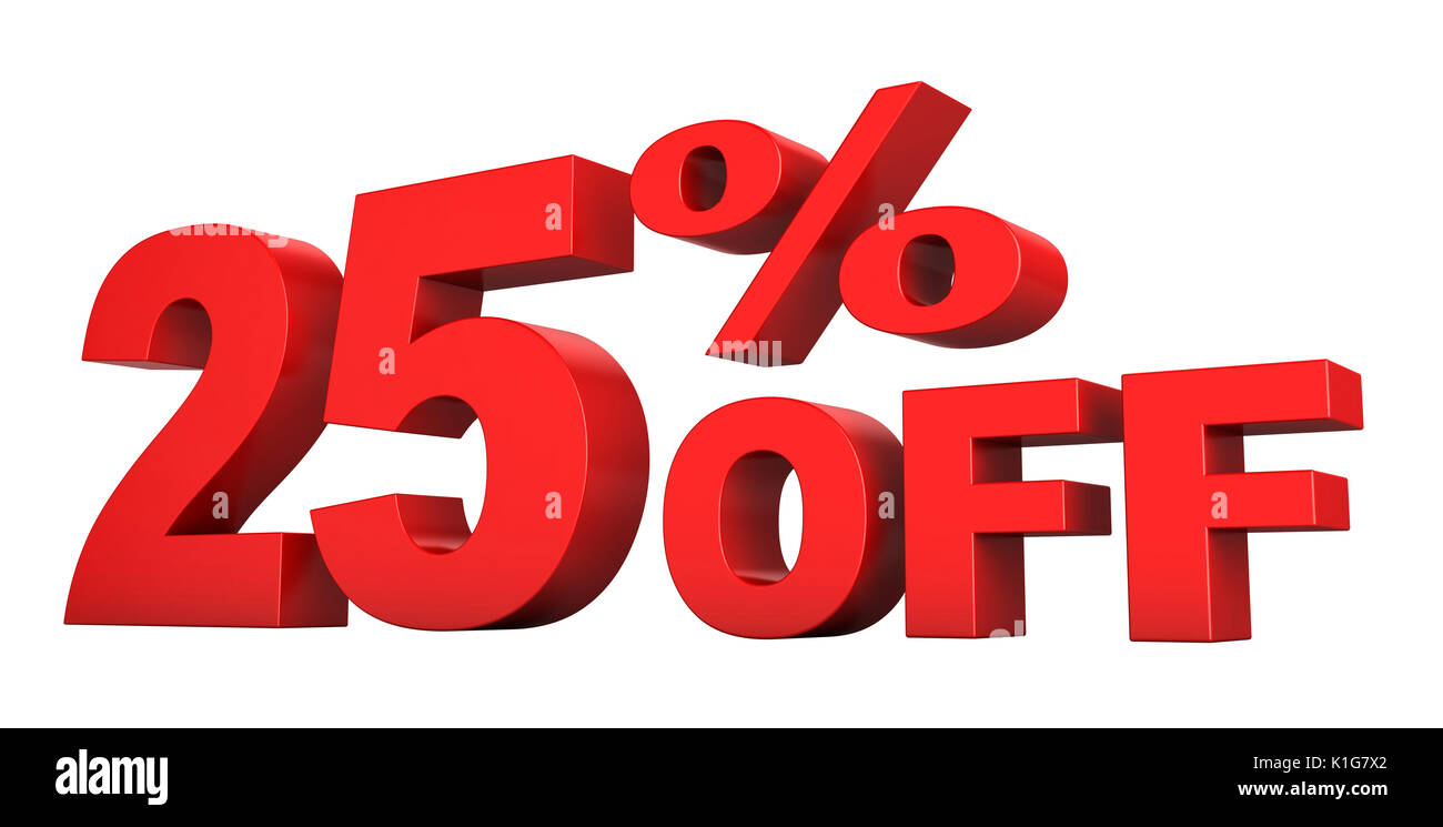 25 percent Cut Out Stock Images & Pictures - Alamy