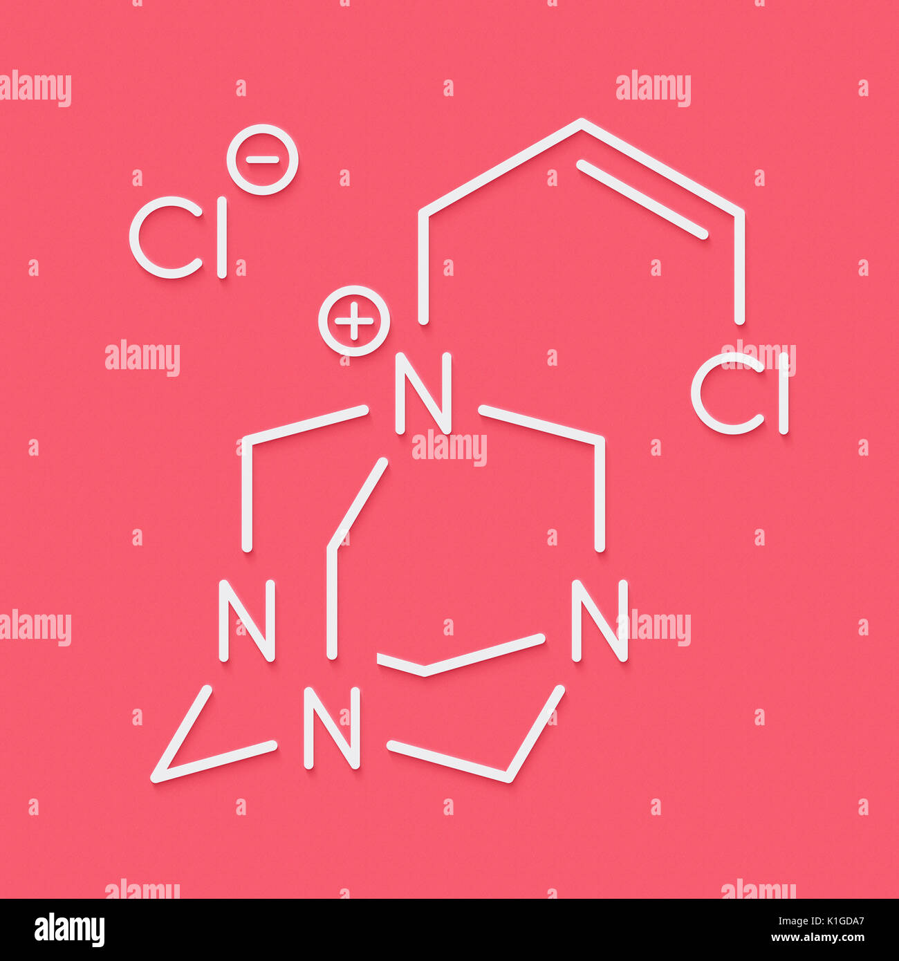Quaternium-15 surfactant and preservative molecule (formaldehyde ...