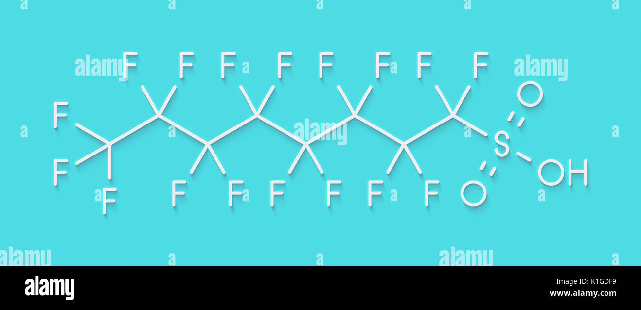 Perfluorooctanesulfonic acid molecule hi-res stock photography and ...