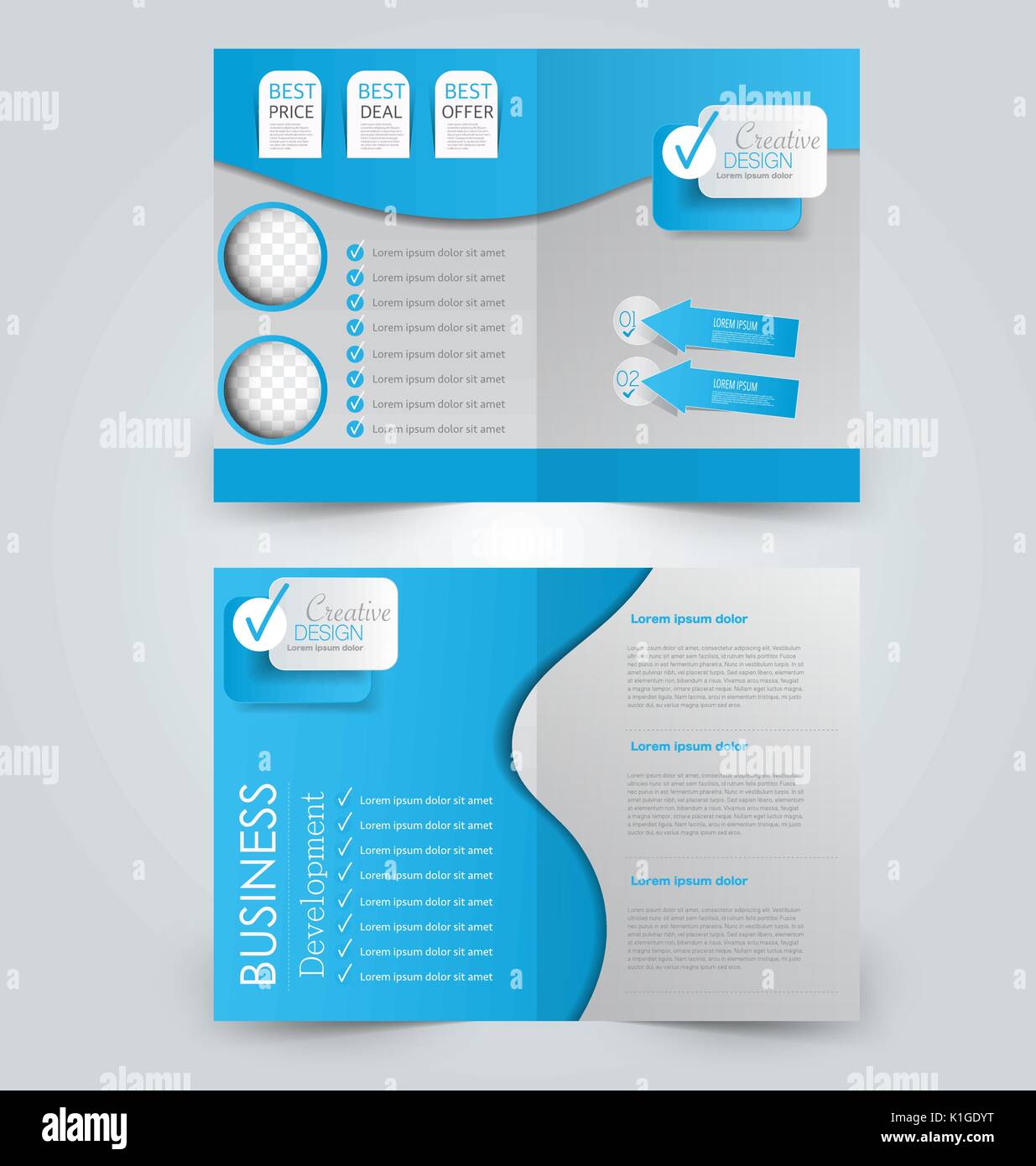 Can can double blue Stock Vector Images - Alamy