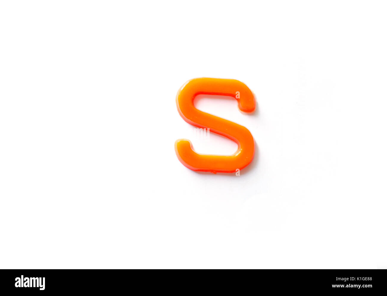 Plastic letters S isolated white background Stock Photo - Alamy