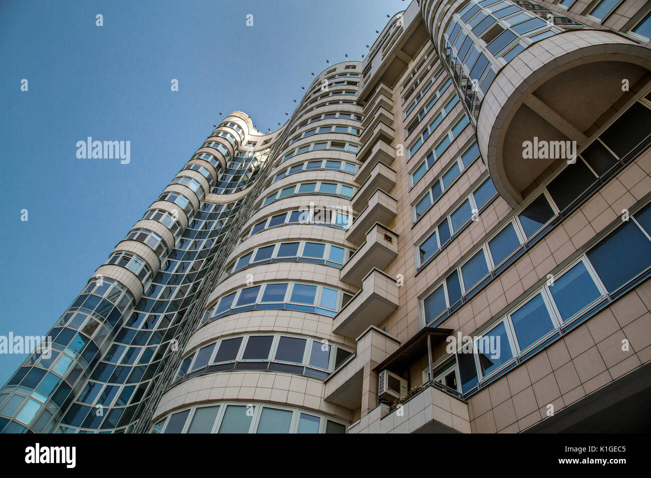 A modern apartment block in Minsk, capital of the eastern European ...