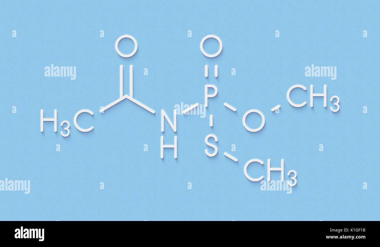 Acephate insecticide molecule. Skeletal formula Stock Photo - Alamy