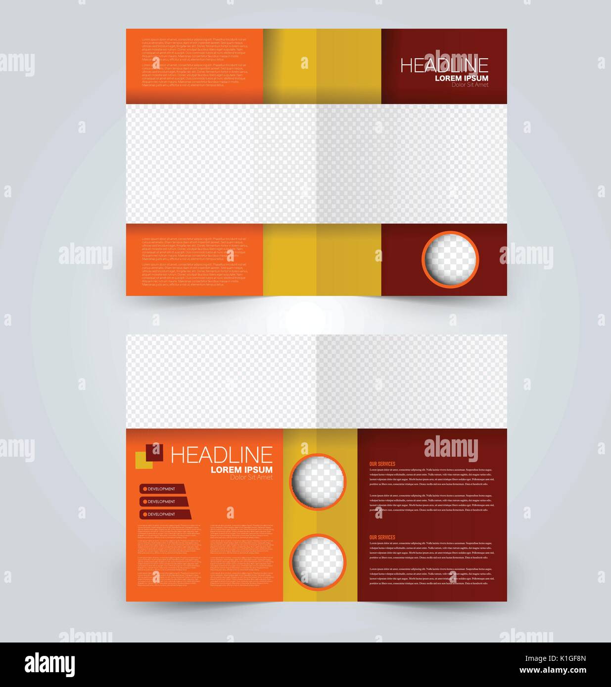 Double page layout Stock Vector Images - Alamy