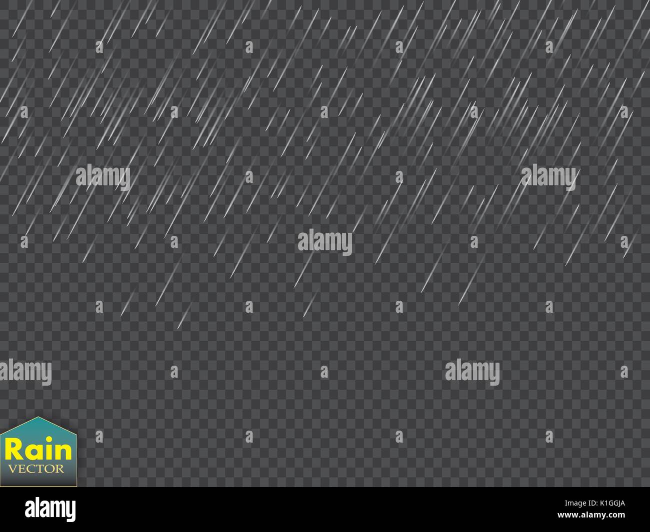 Rain transparent template background. Falling water drops texture ...