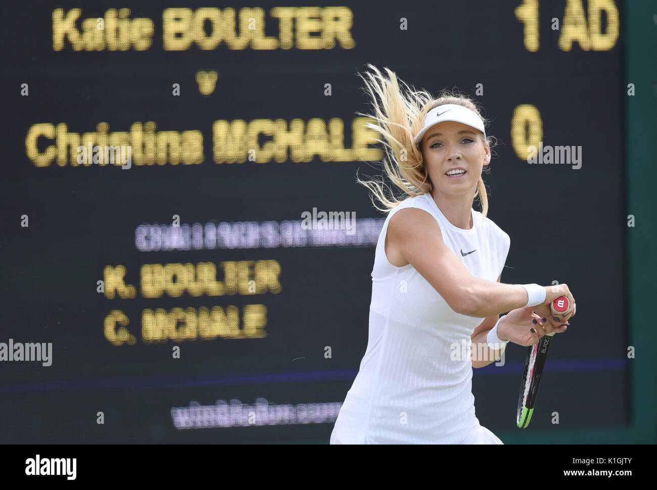Katie Boulter Wimbledon 2017 High Resolution Stock Photography and ...