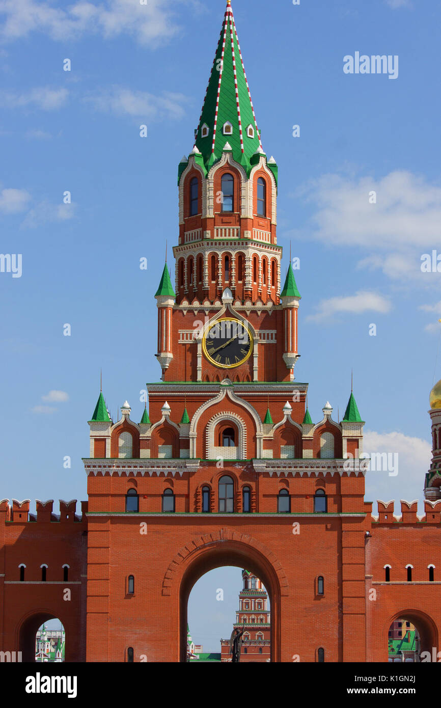 moscow red cremlin copy in Yoshkar-Ola city Stock Photo - Alamy