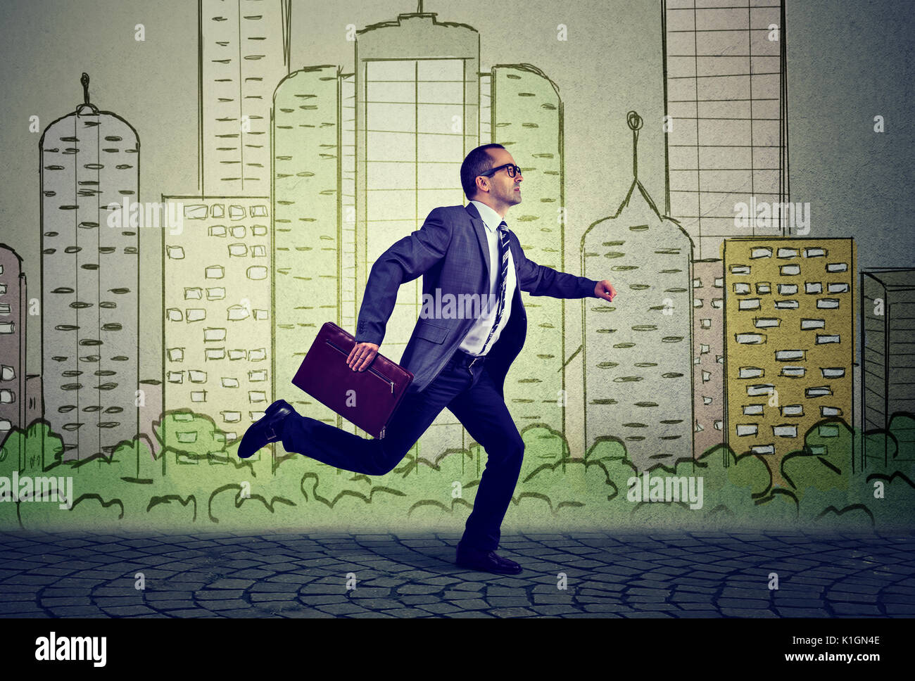 Middle aged running errands hi-res stock photography and images - Alamy