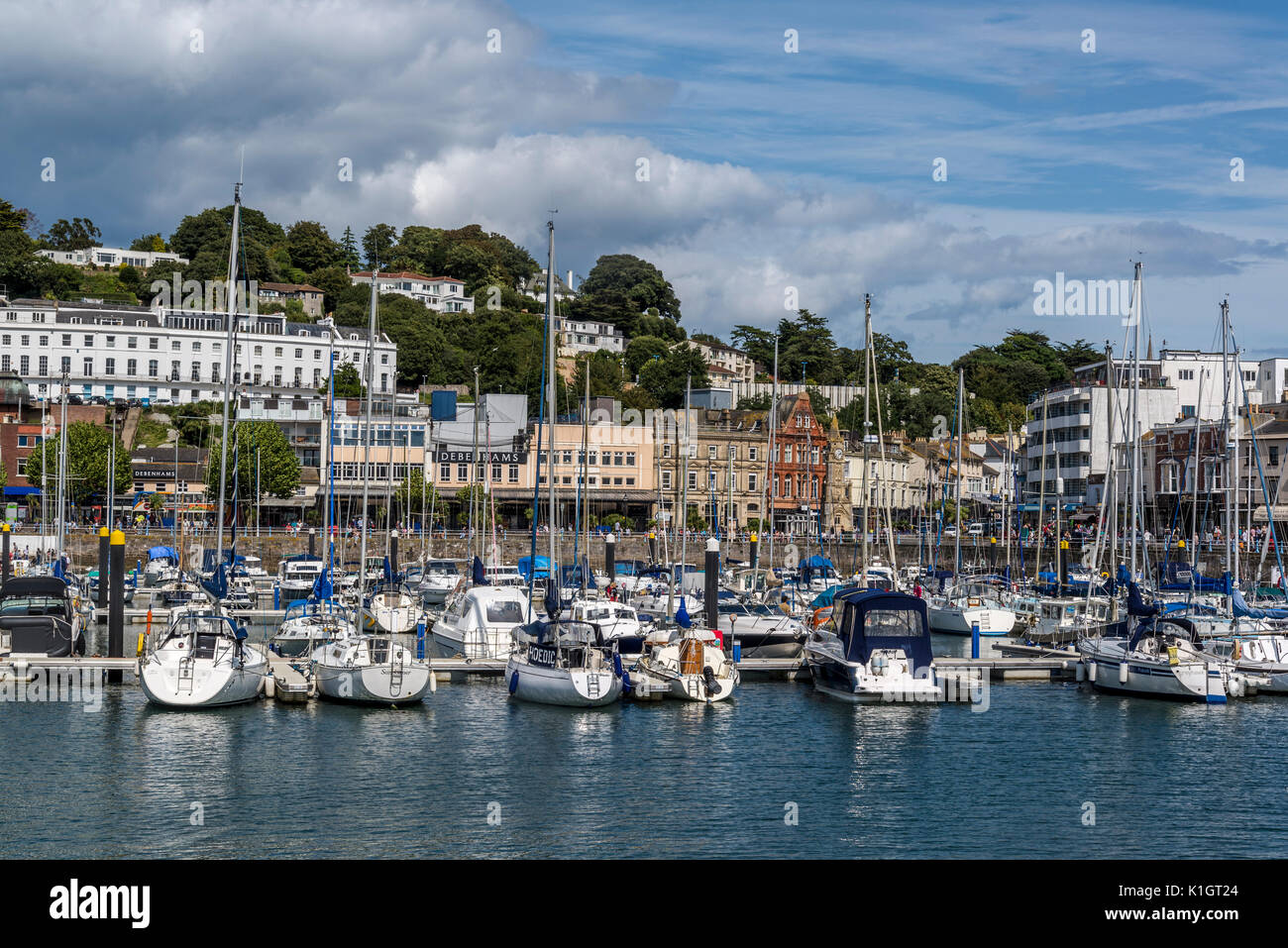 Torquay Harbour, Torquay, a seaside town in Devon, England, UK Stock ...