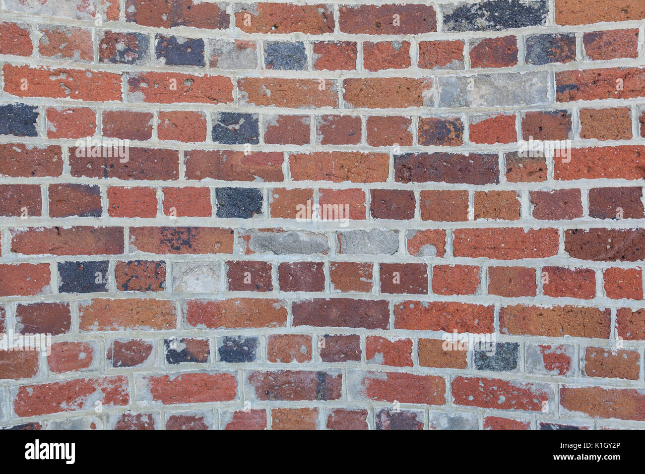 Old round brick wall texture background closeup Stock Photo - Alamy