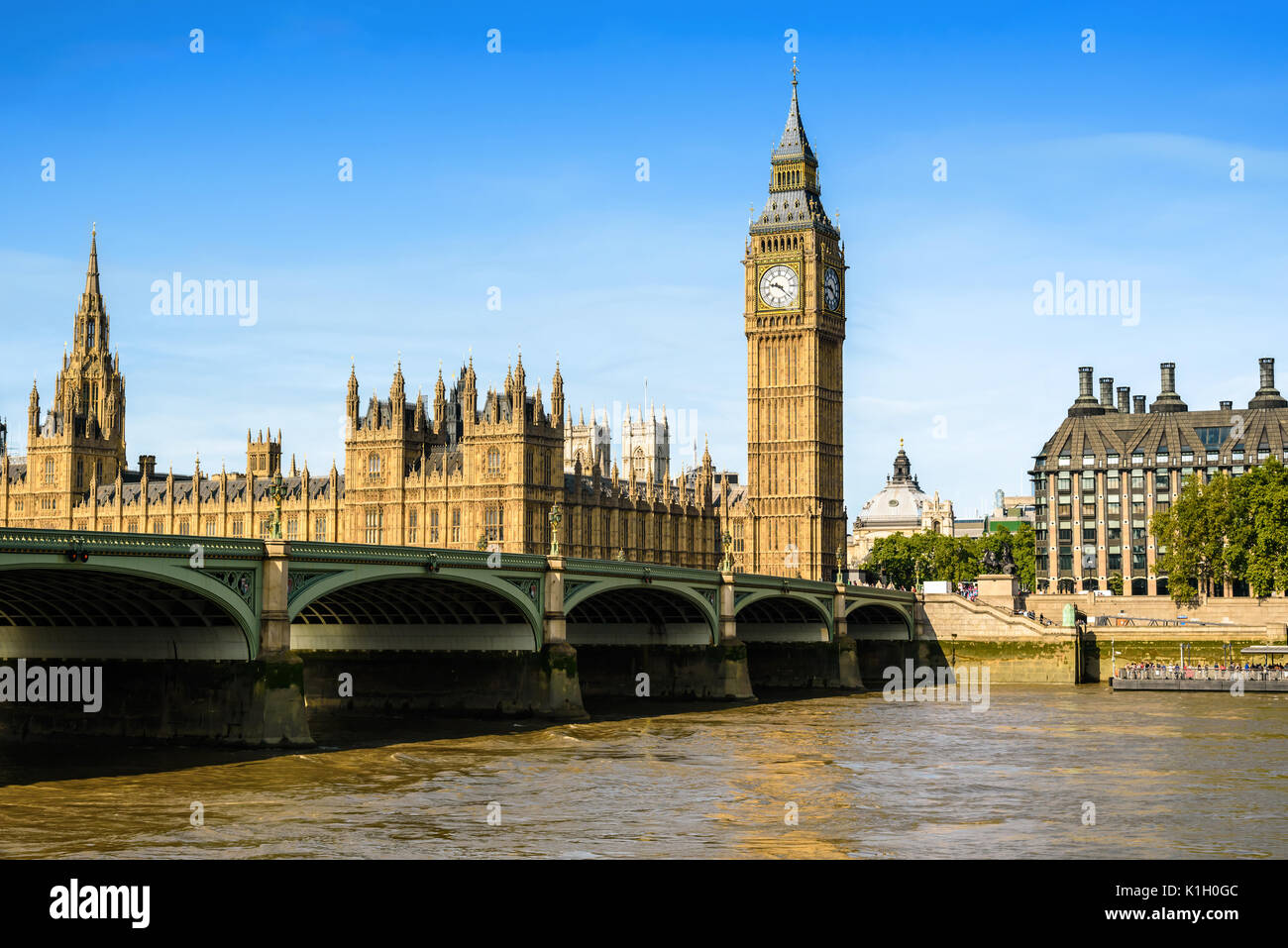 Big Ben Clock Tower and House of Parliament, London, England, UK Stock ...