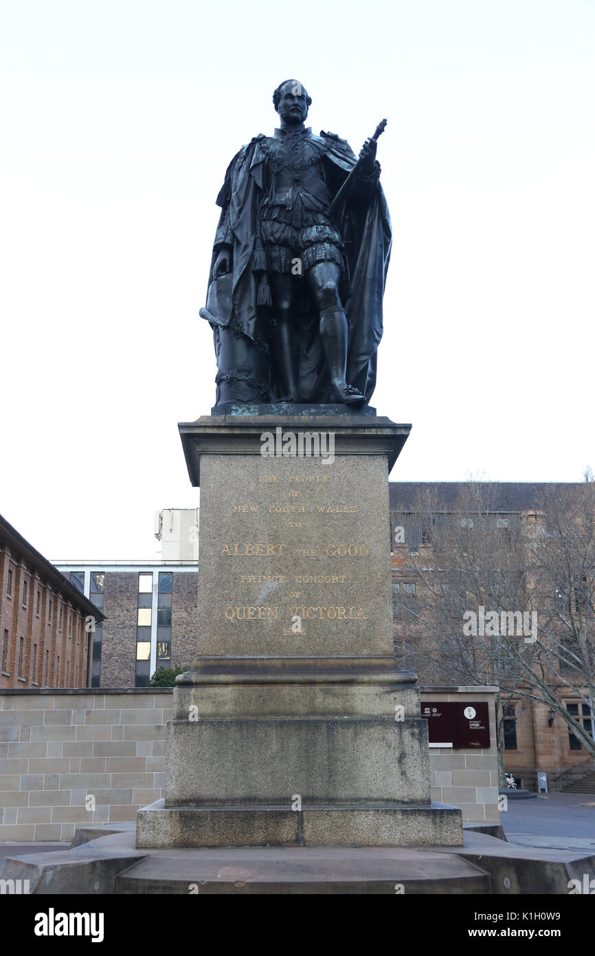 The sculpture of Prince Albert, also known as Albert the Good, erected ...