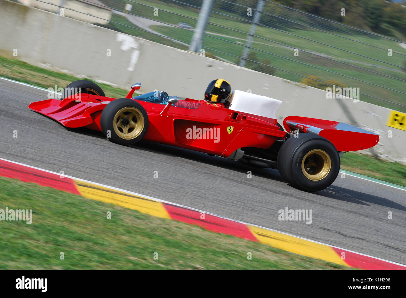 Mugello Italy November, 2007: Unknown run with his Historic 1970s ...