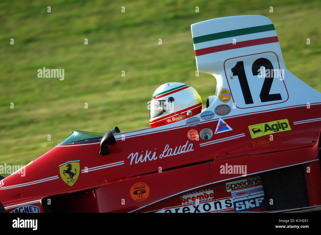 MUGELLO, IT, November, 2007: Unknown run with Historic Ferrari F1 312T ...