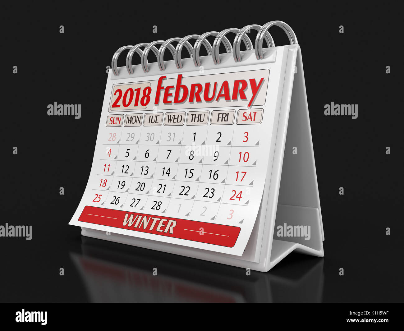 Calendar year 2018 image. Image with clipping path Stock Photo - Alamy