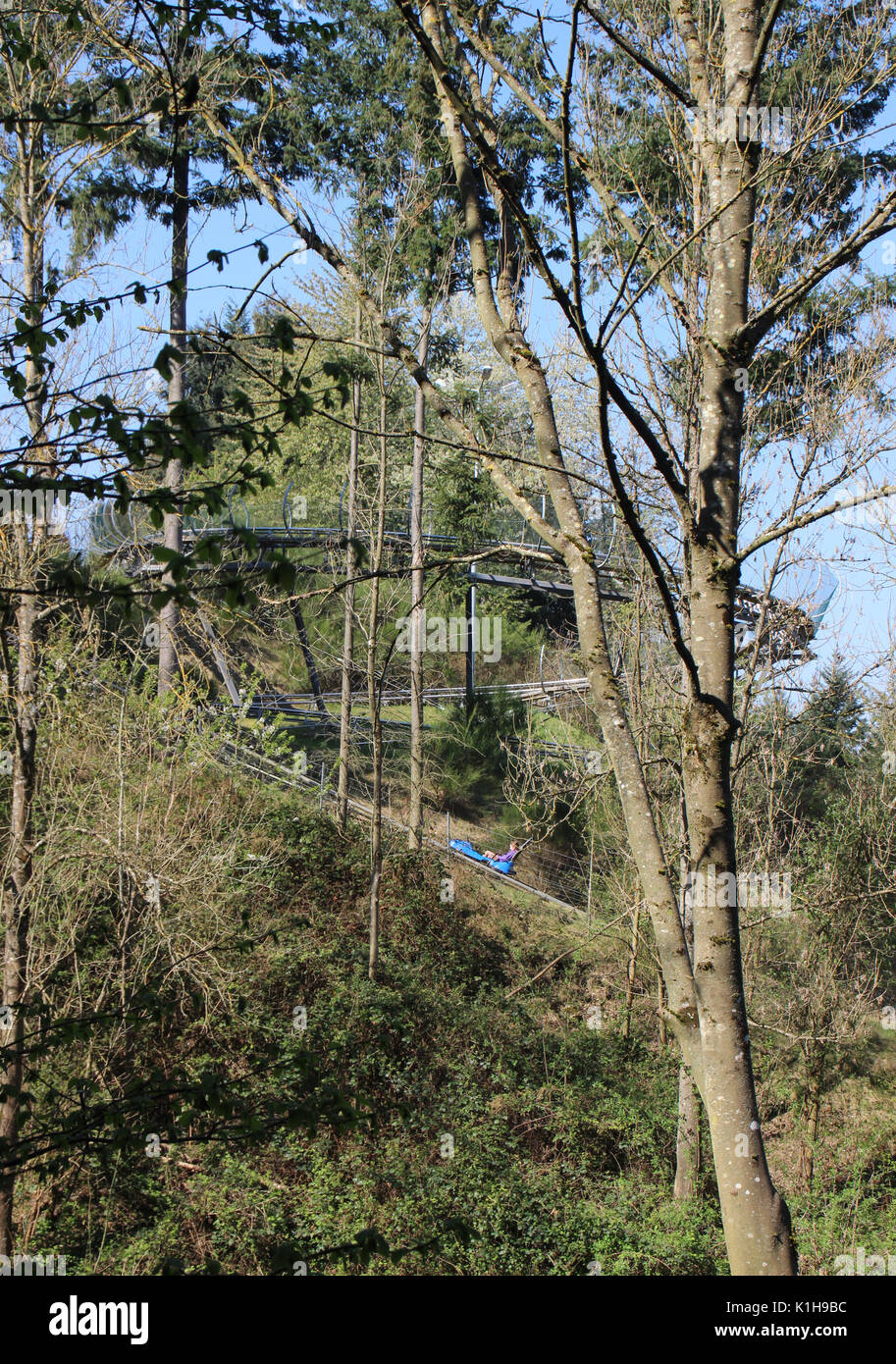 German Alpine Roller Coaster Stock Photo - Alamy